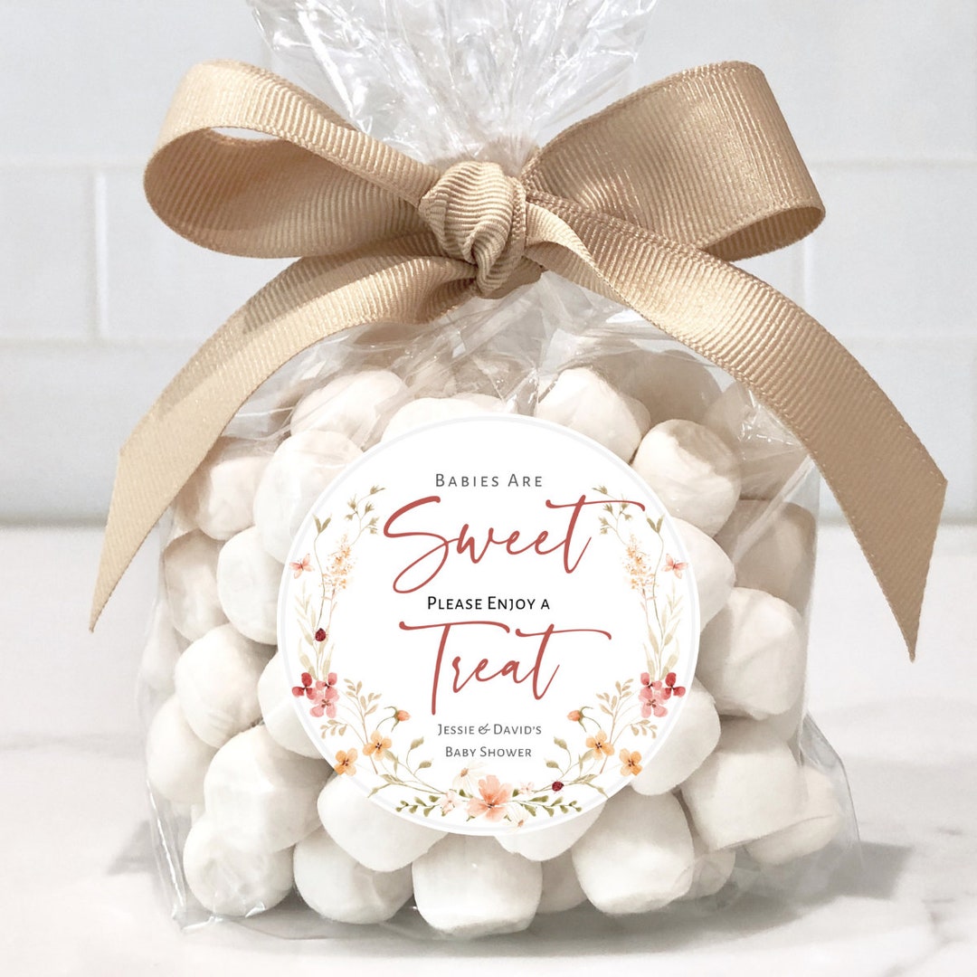 Baby Shower Favors | Personalized Baby Shower Treat Stickers | Babies ...