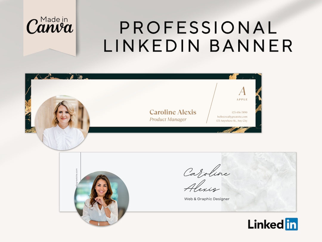 Linkedin Banner Canva Linkedin Branding Linkedin Banner - Etsy