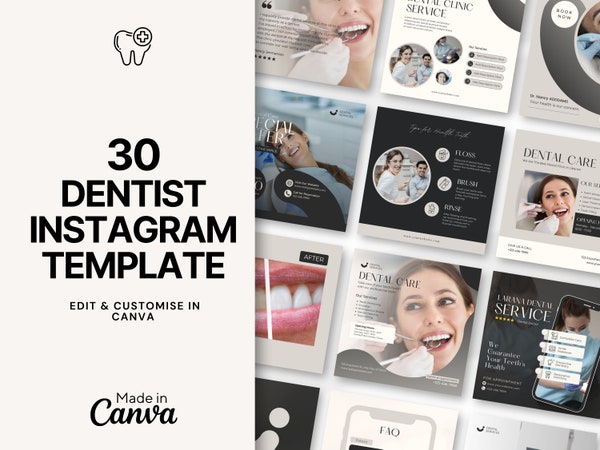 60 Dental Social Media Posts Templates Dentist Clinic, Business ...