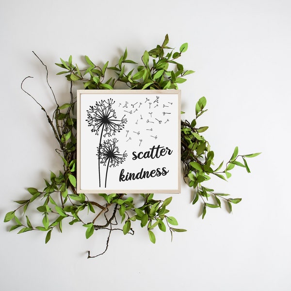 Kindness Wood Sign - Etsy