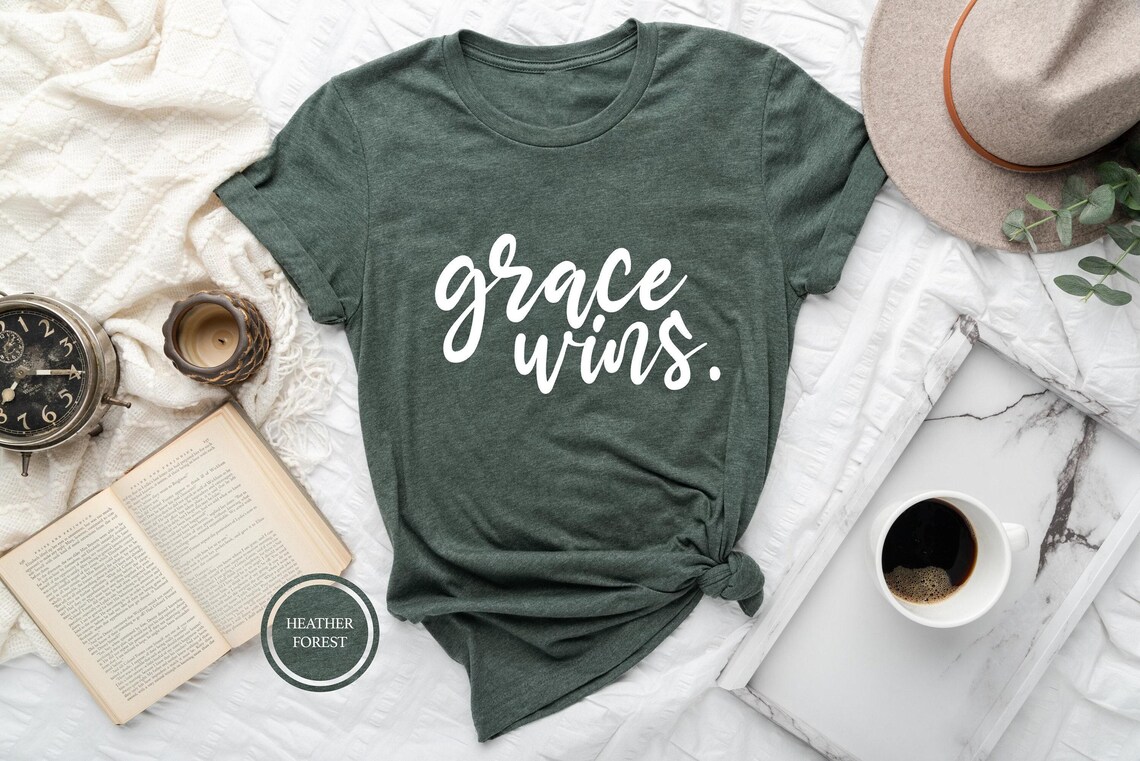 Grace Wins Christian Shirt, Inspirational Unisex T-shirt - Etsy