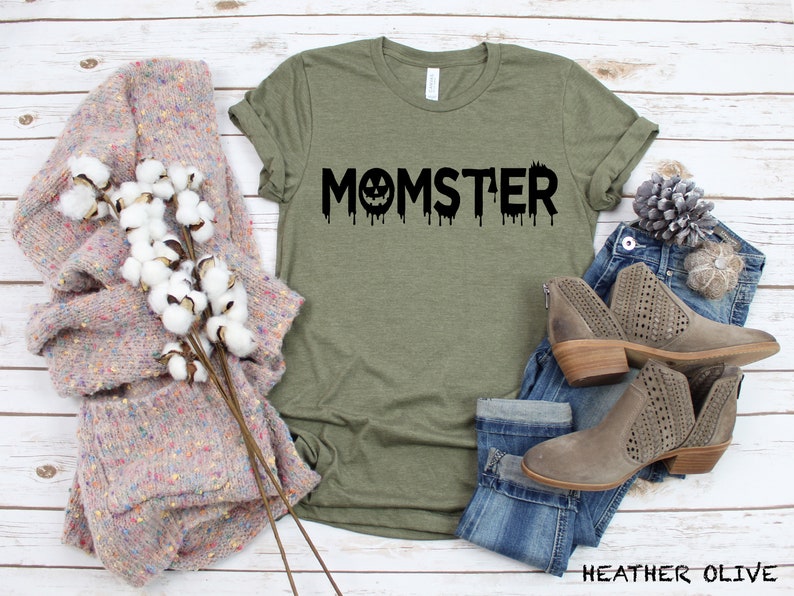 Momster Shirt Momster Tshirt Halloween Mom Shirt Funny Etsy