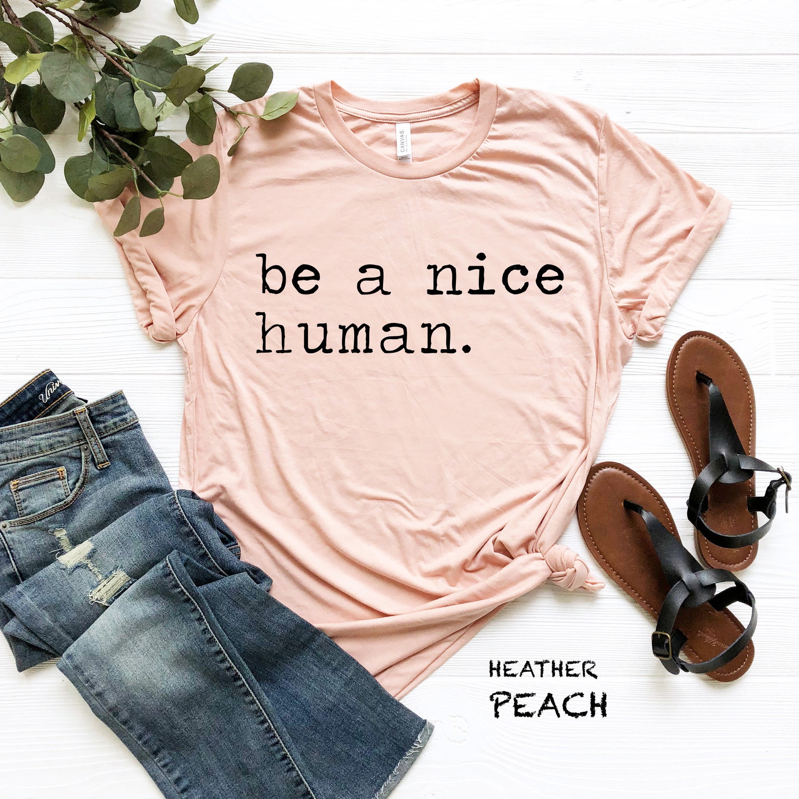 Be A Nice Human Cute Women Shirt Be Kind Shirt Be Nice | Etsy
