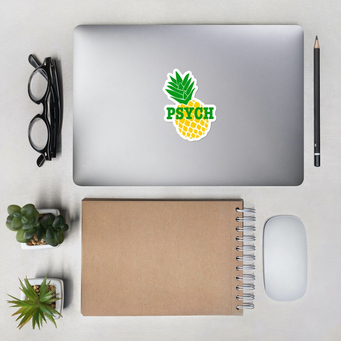 Psych TV Show Logo Pineapple Sticker Decal for Fans of Psych | Etsy