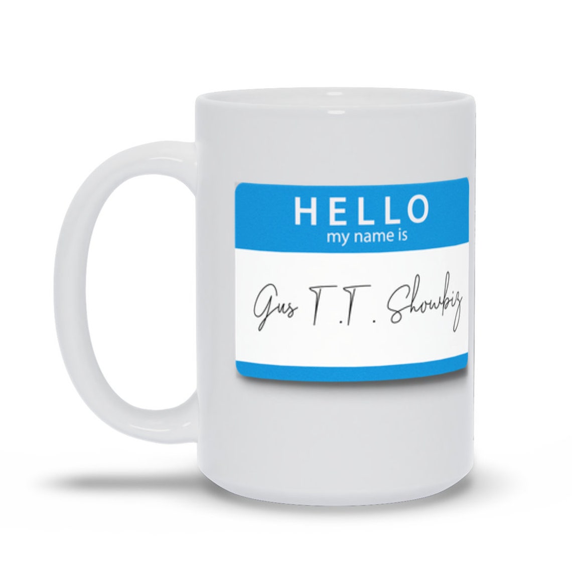 Hello My Name is Gus T.T Showbiz Name Tag Psych Psych Tv - Etsy