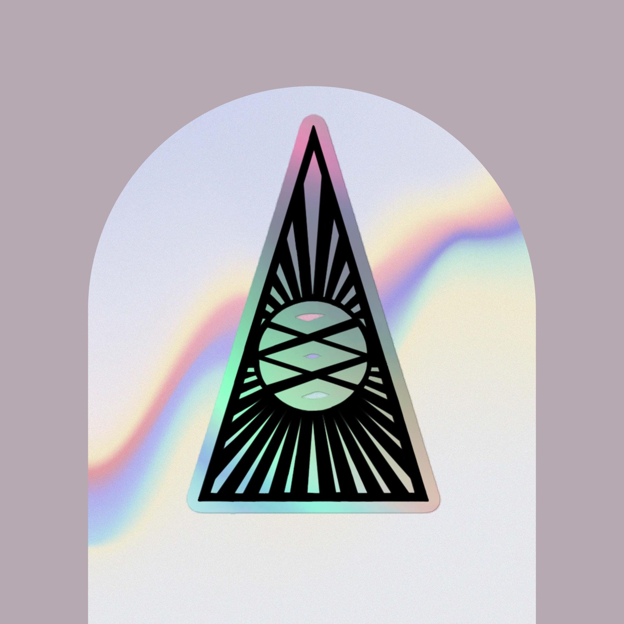 Greta Van Fleet Triangle Holographic Rainbow Sticker, Josh Kiszka ...