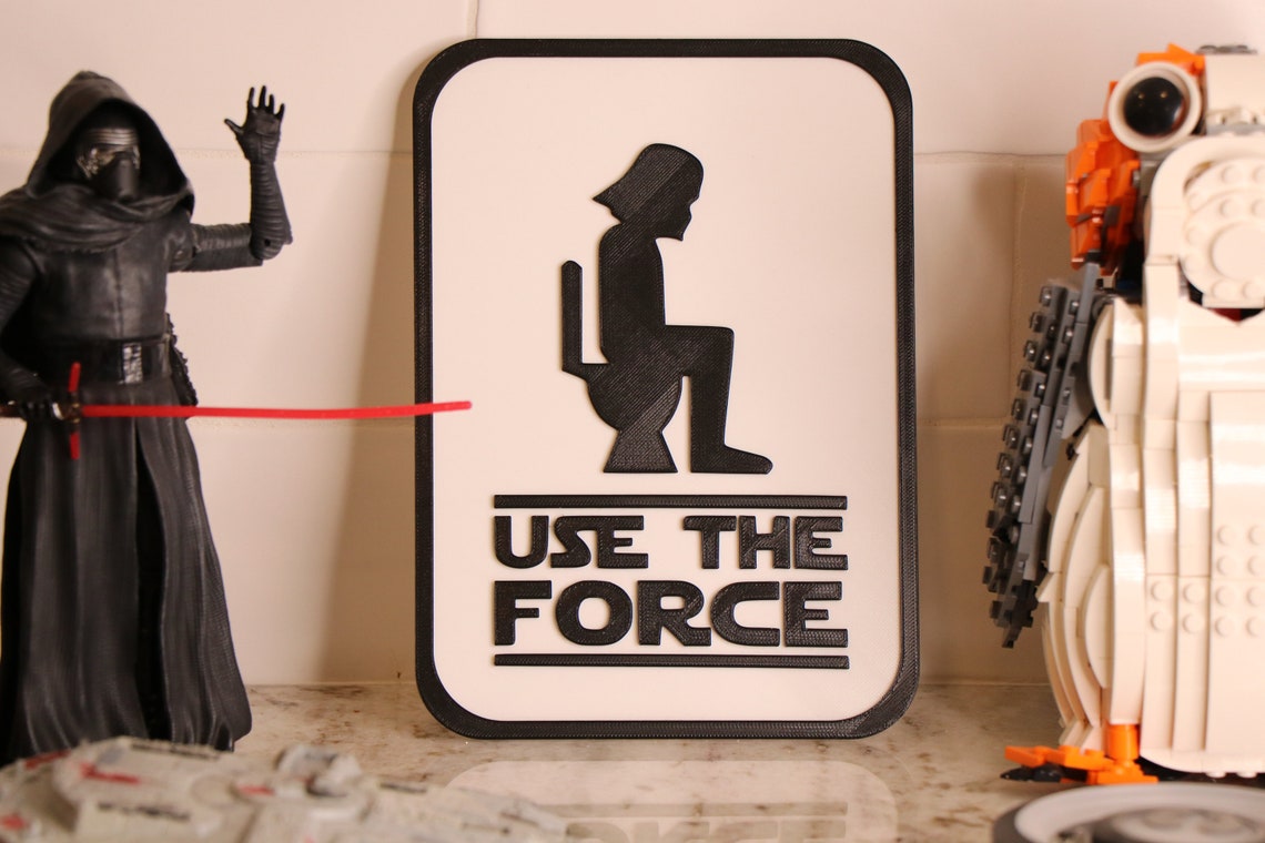 3D Star Wars Sign Use the Force Sign Gift for Him Gift for - Etsy