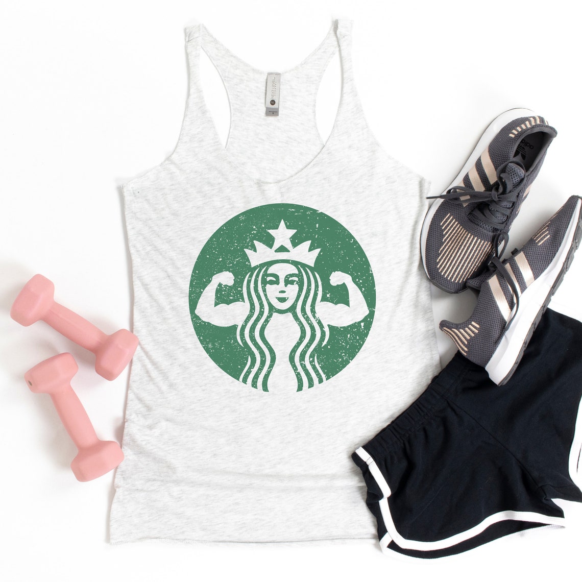 Starbucks Workout Tank, Workout Tanks for Women, Workout Tank, Pound ...