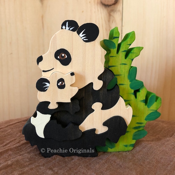 Panda Puzzle - Etsy
