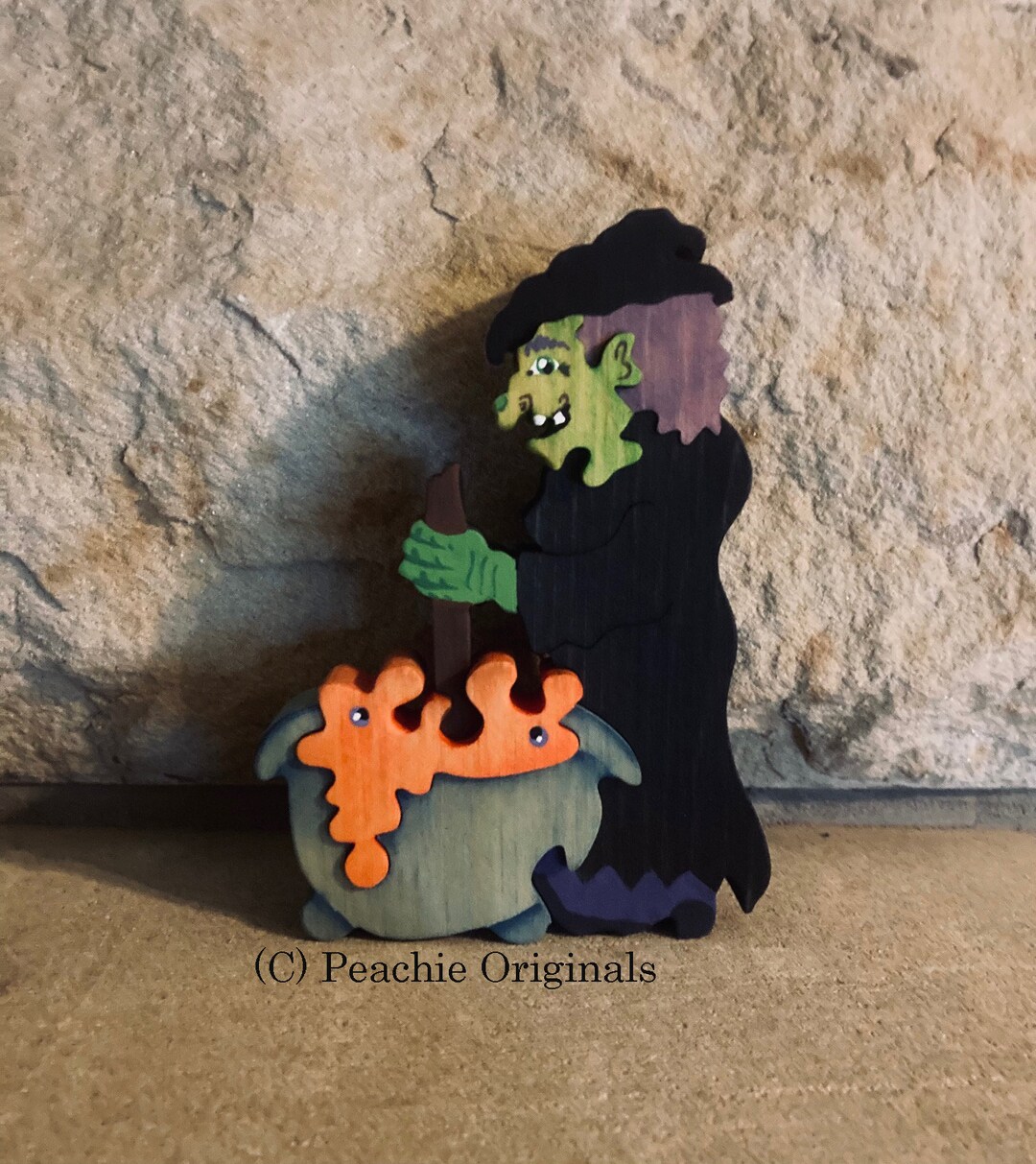 Witch Puzzle , Art Puzzle , 3-D , Halloween Puzzle , Witch With ...