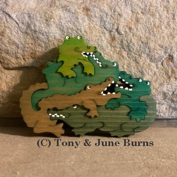 Alligator Puzzle - Etsy
