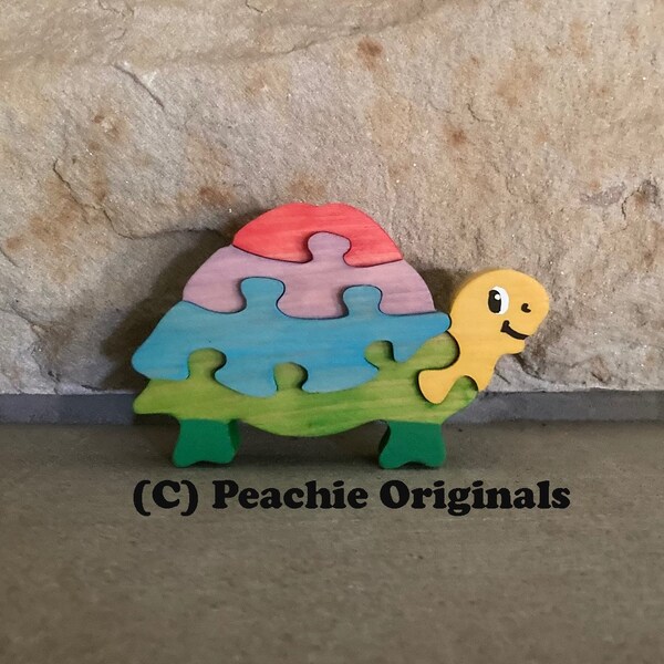 Turtle Puzzle - Etsy