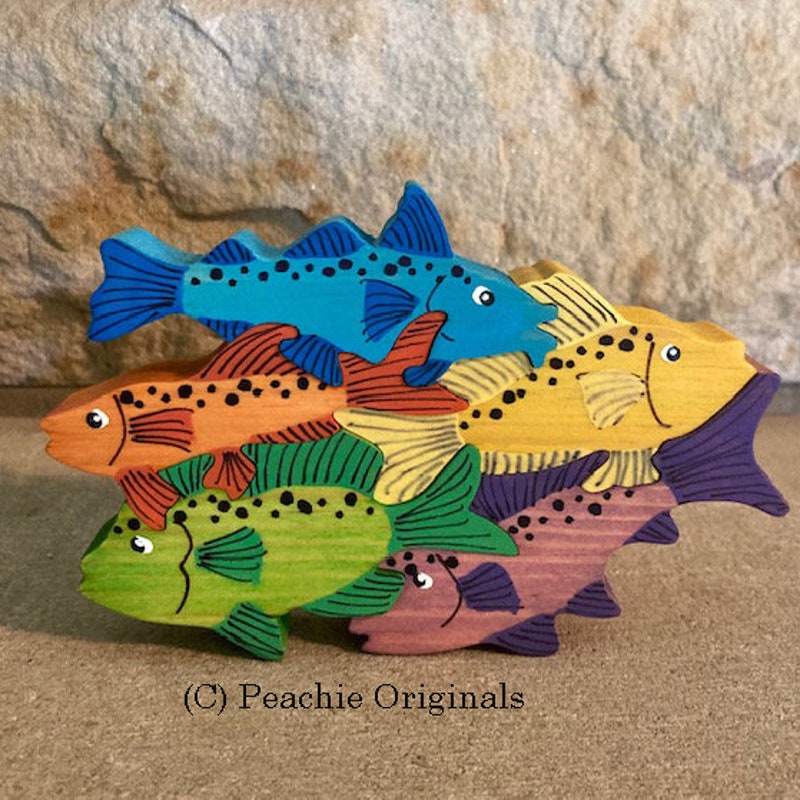 Wood Fish Puzzle - Etsy