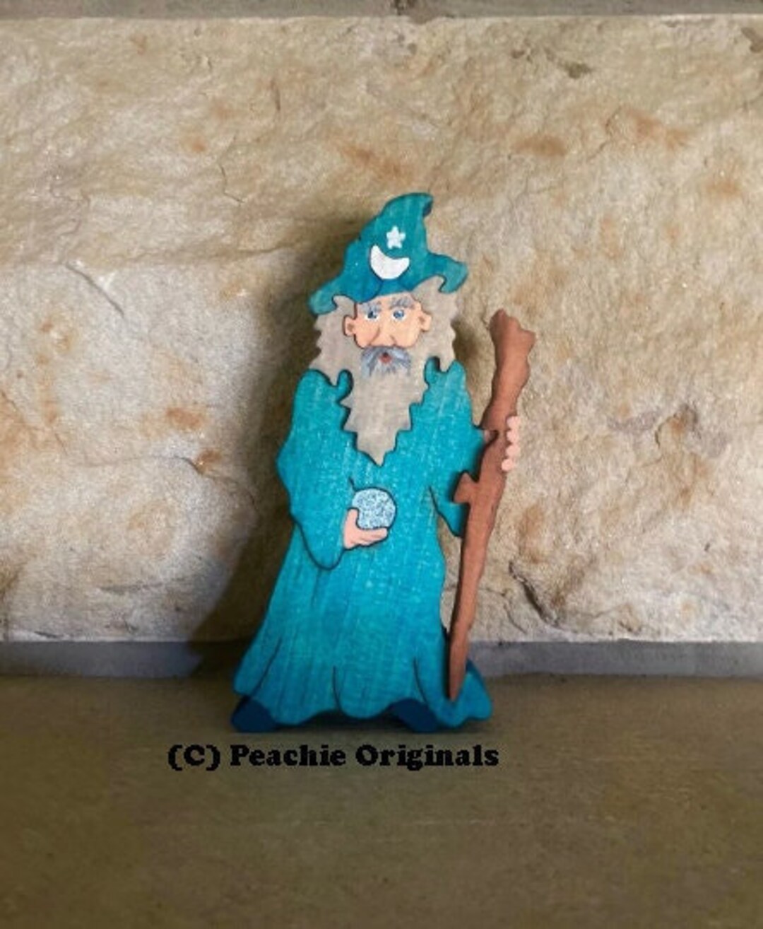 Wizard Puzzle , With His Staff and Magic Ball , Magician , Spells, New ...