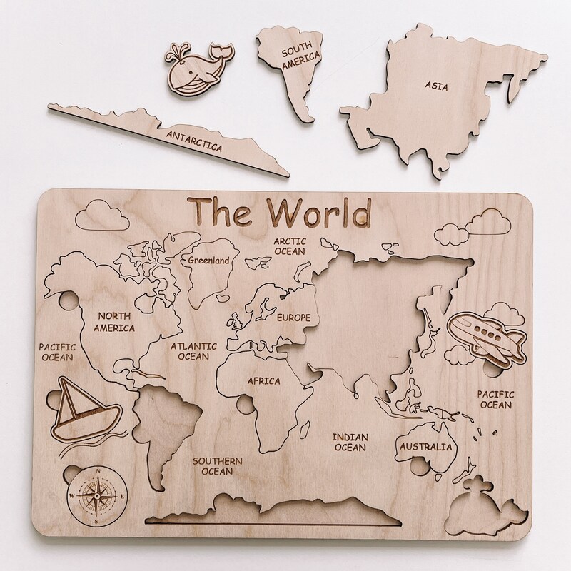 Montessori Map - Etsy