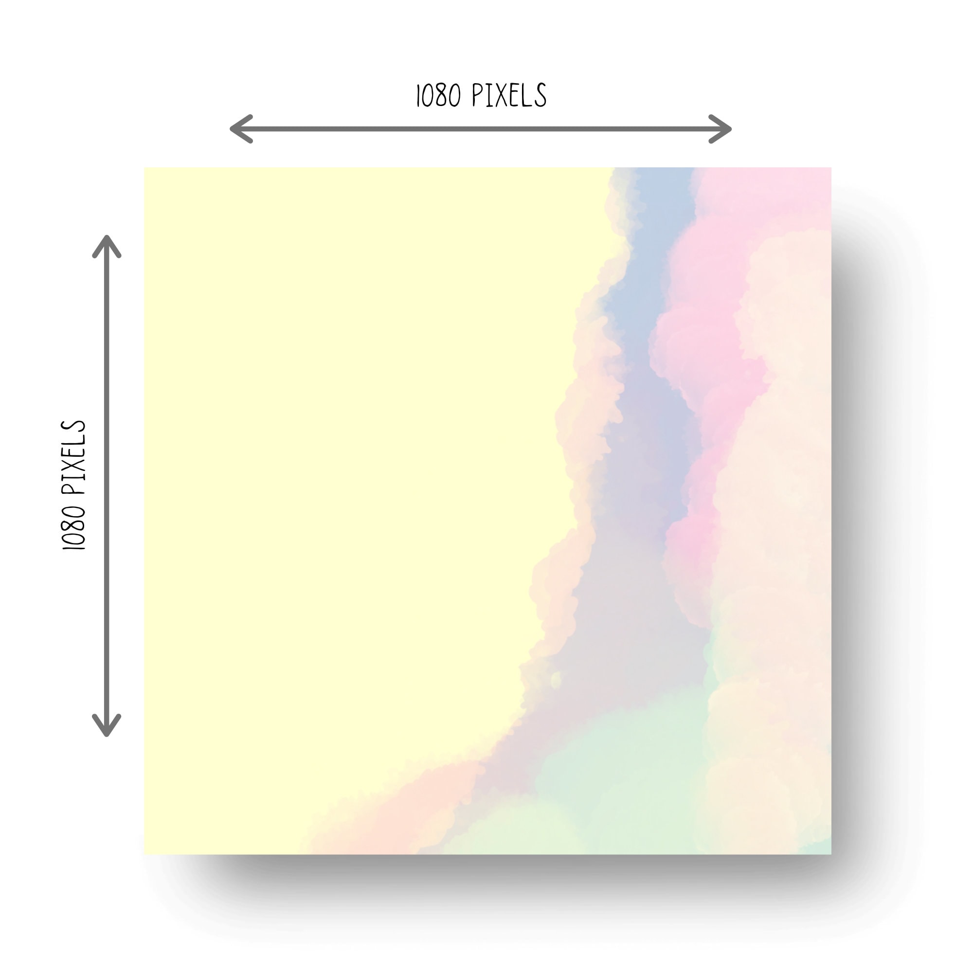 Instagram Post, Pastel, Insta, Backgrounds, Digital Download, PNG ...