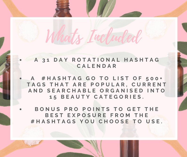 Beauty Instagram Hashtags Marketing Esthetician Social Media - Etsy UK