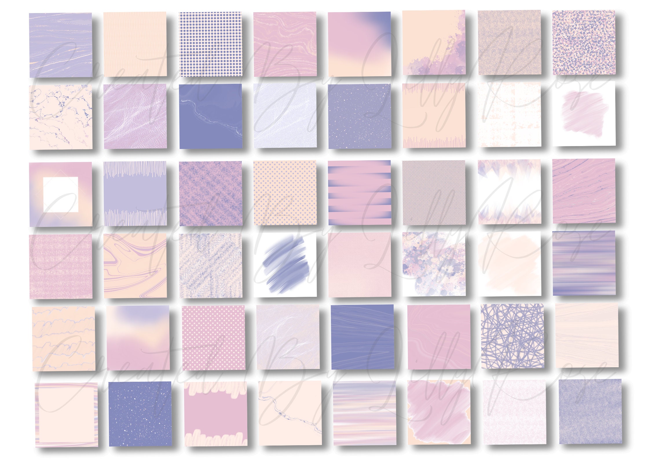 Instagram, Post, Backgrounds, Templates, 48 Violet & Cream, Social ...