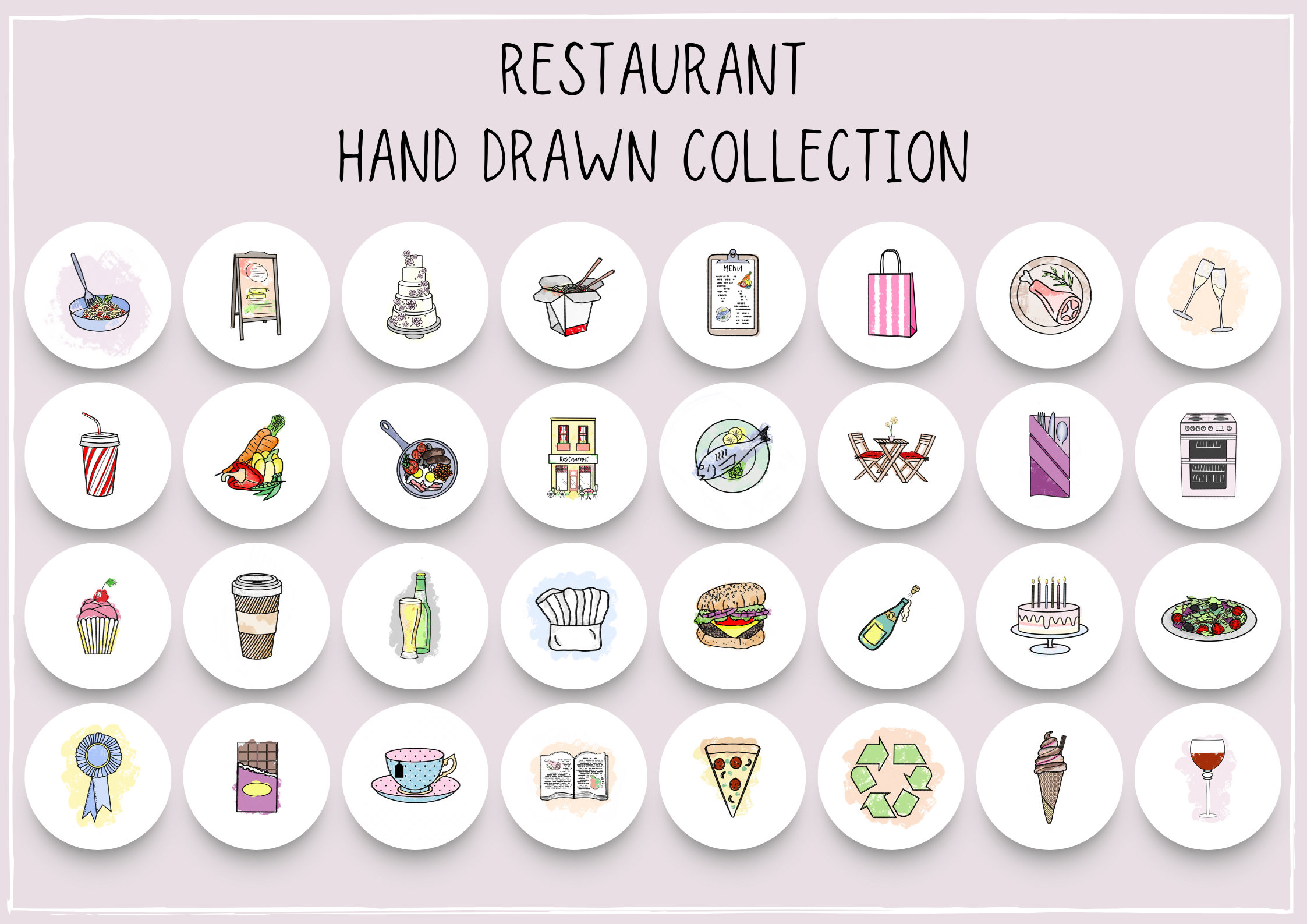Restaurant Food Instagram Highlight Icons, Insta, Story Covers ...
