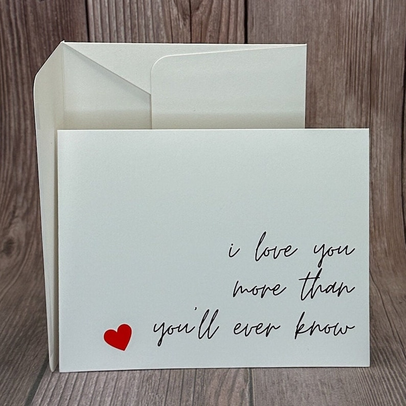 I Love You Card, Anniversary Card, Romantic Card for Boyfriend or ...