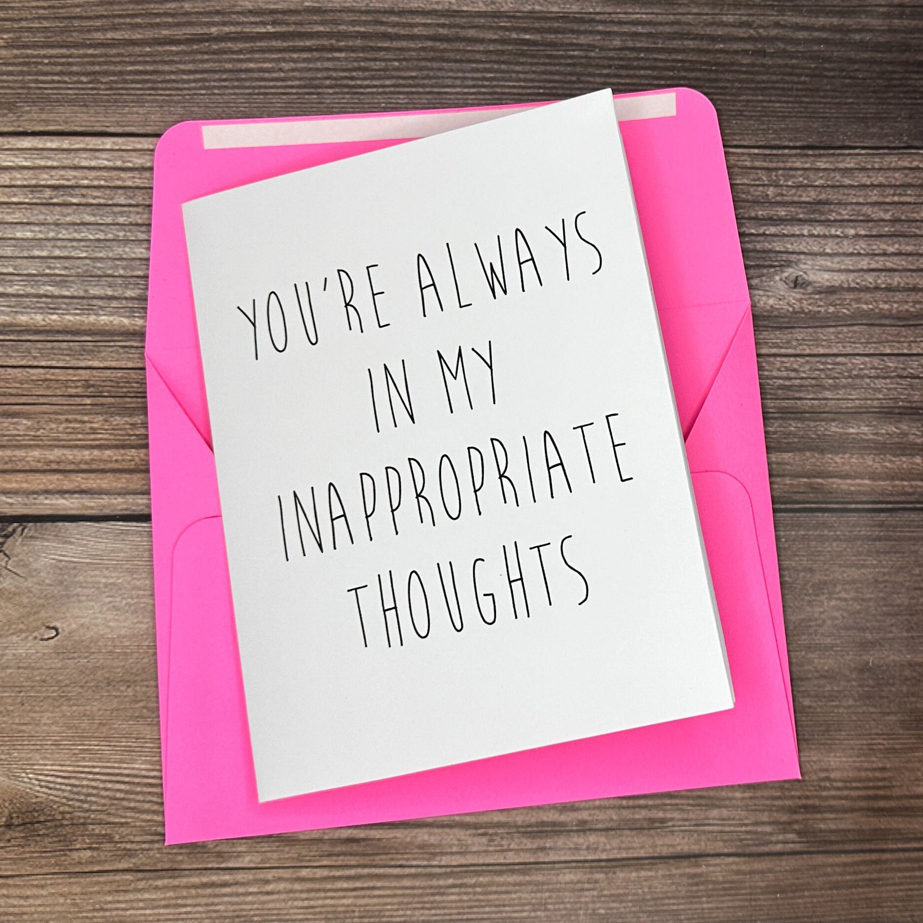 Inappropriate Thoughts Card Funny Anniversary Card Funny - Etsy
