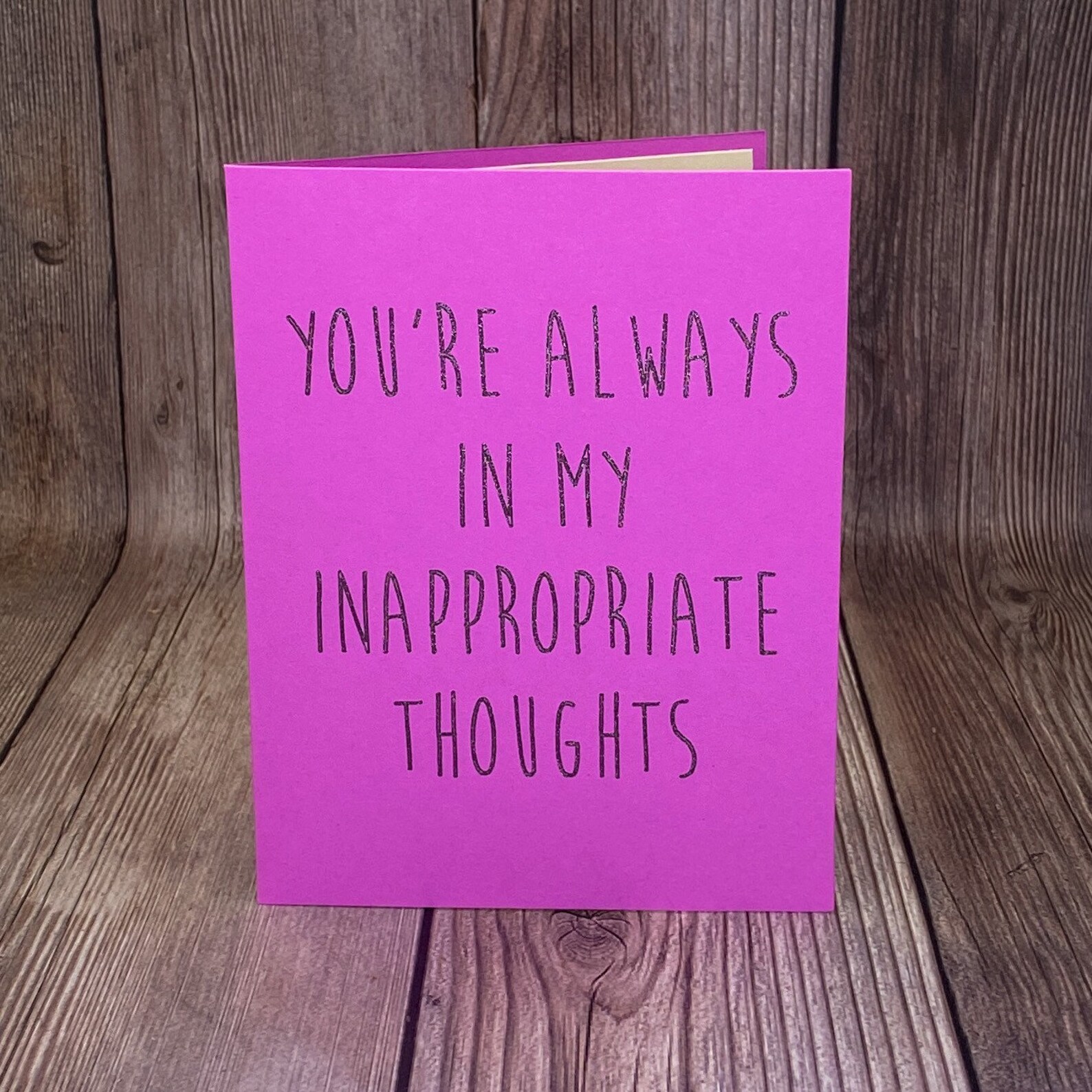 Inappropriate Thoughts Card Funny Anniversary Card Funny - Etsy
