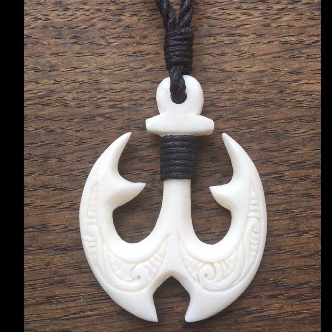 Tribal Anchor, Viking Bone Pendant - Etsy