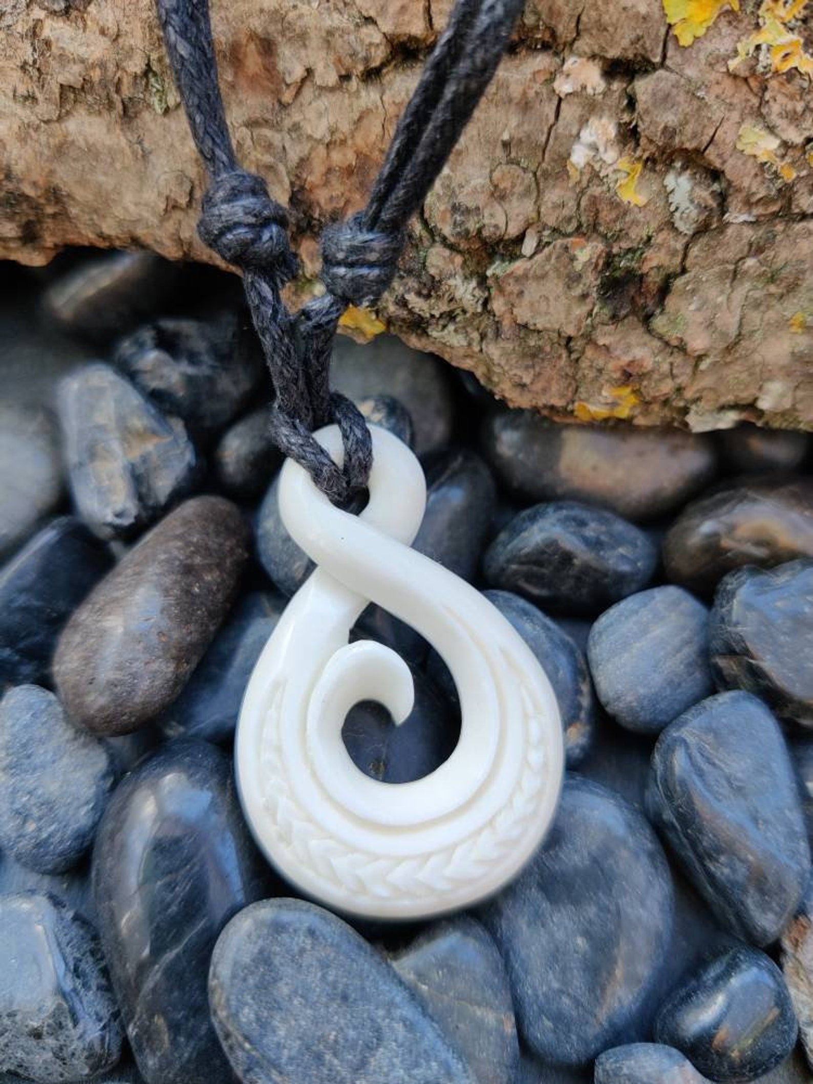 Bone Eternity Wave Twist Knot Maori Surf Style - Etsy