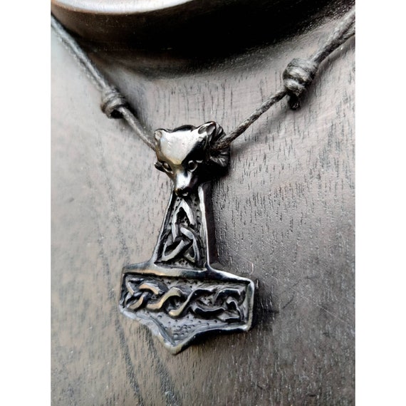 Ciondolo Mjolnir Osso BaviPower Mjolnir Collana Con Ciondolo A Forma