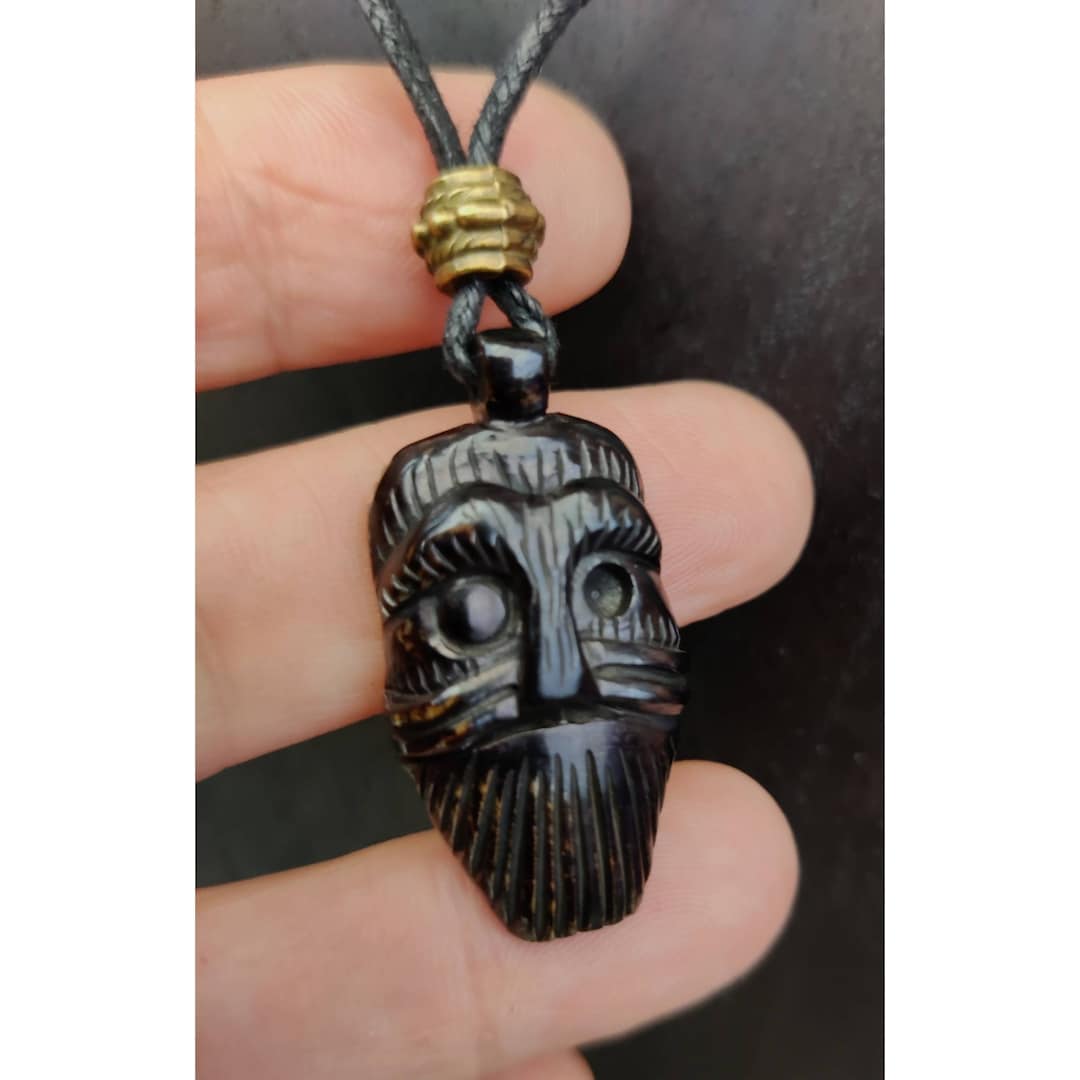 Bone Mask of Odin Pendant, Viking Grimnir, Handcarved - Etsy