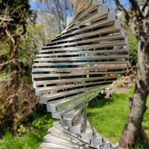 Mirrored Wooden Windspinner Garden Patio Decor - Etsy