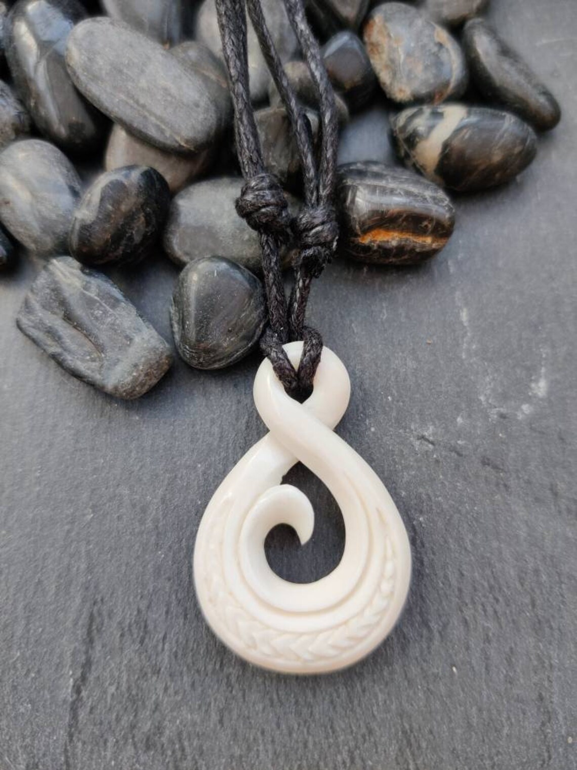 Bone Eternity Wave Twist Knot Maori Surf Style - Etsy
