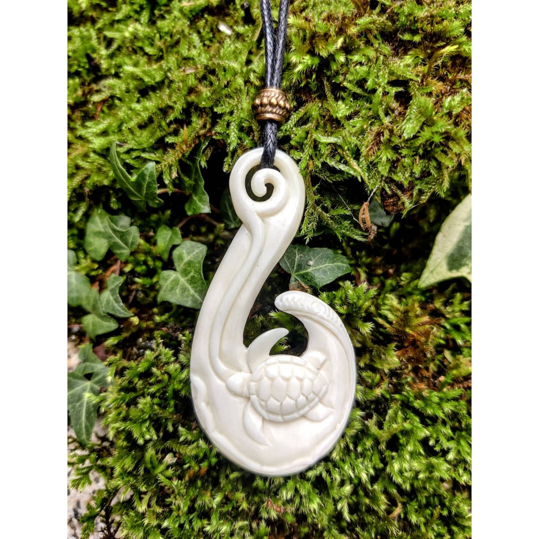 Bone Turtle Pendant, Maori Style Hook, Sea Turtle - Etsy