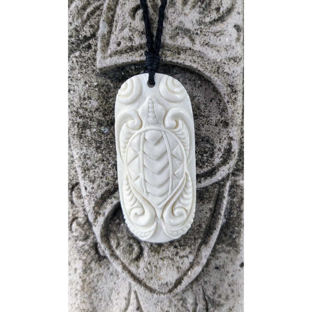 Maori Style Bone Turtle Pendant, Tribal Turtle Necklace, Large - Etsy