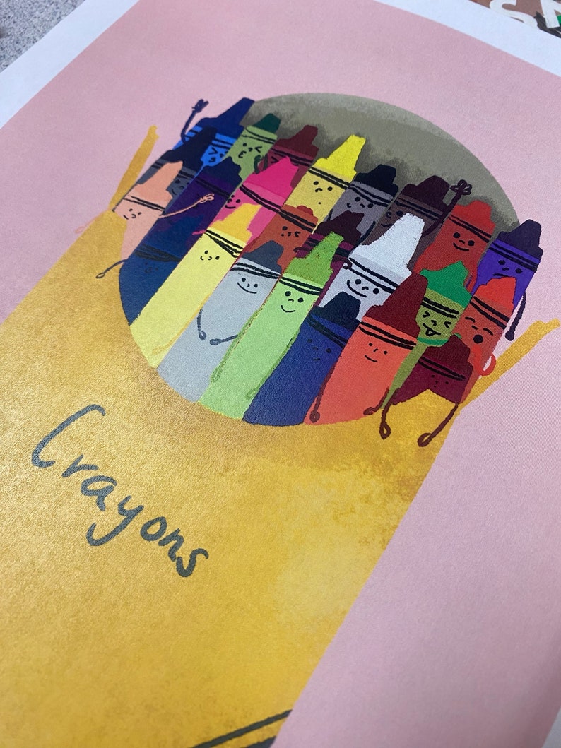 Crayola Art Print | Crayons Art Print | Digital Download | Craft Room ...