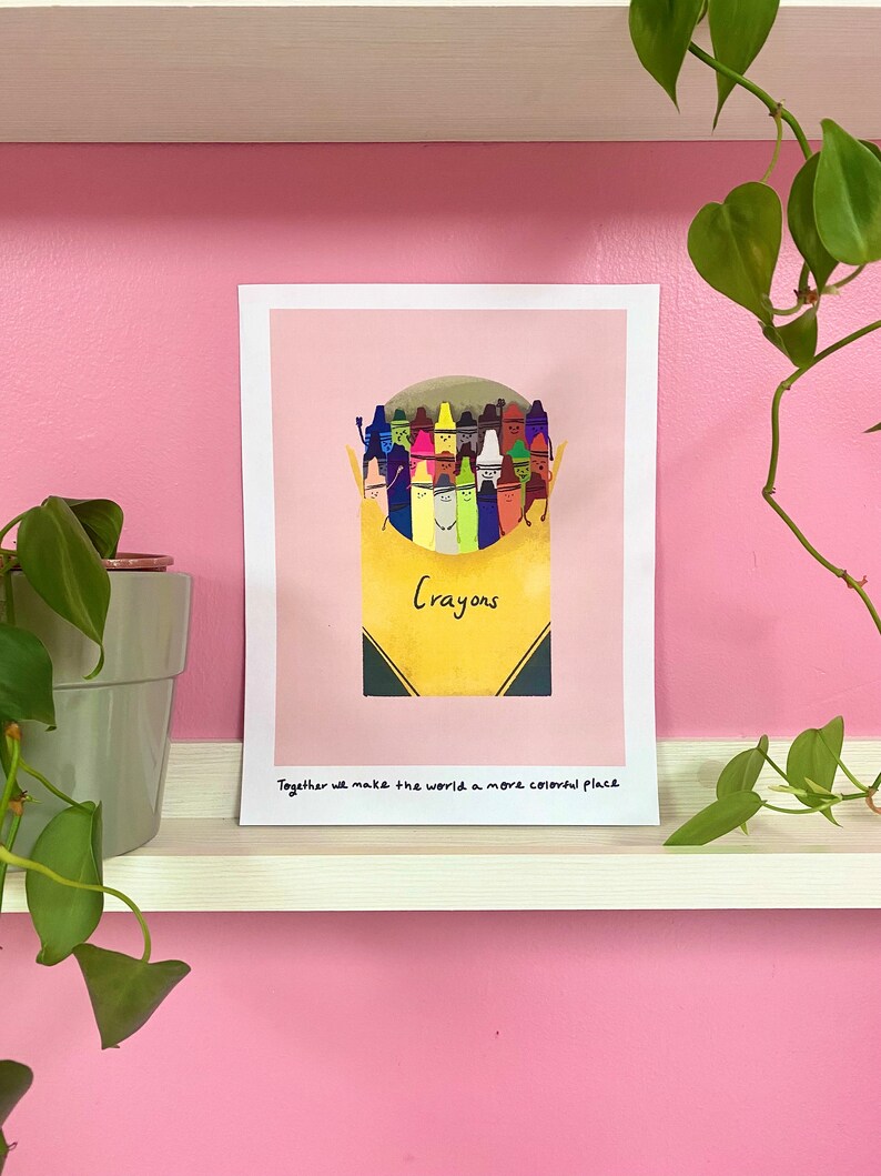 Crayola Art Print | Crayons Art Print | Digital Download | Craft Room ...