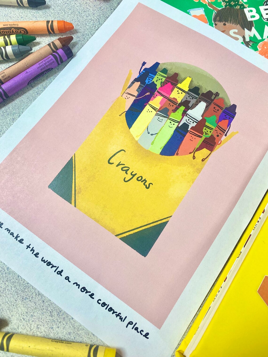 Crayola Art Print | Crayons Art Print | Digital Download | Craft Room ...