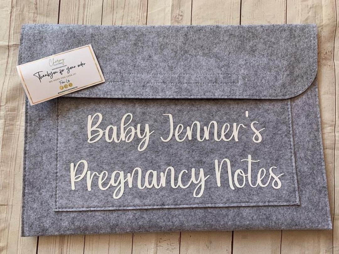Personalised Pregnancy Notes Folder for Scan Photos and Documents ...