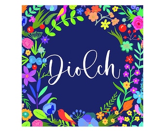 Welsh Thank You Card - Etsy UK