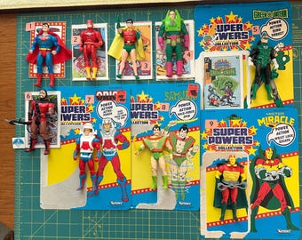 Kenner Super Powers Collection Action Figures, With Mini Kenner Super Powers Collection Action Figures, With Mini