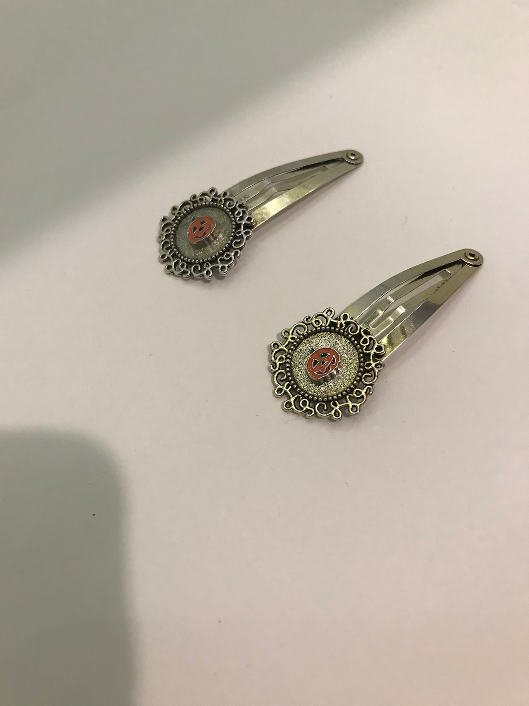Pumpkin Hair Clips, Set of 2 - Etsy