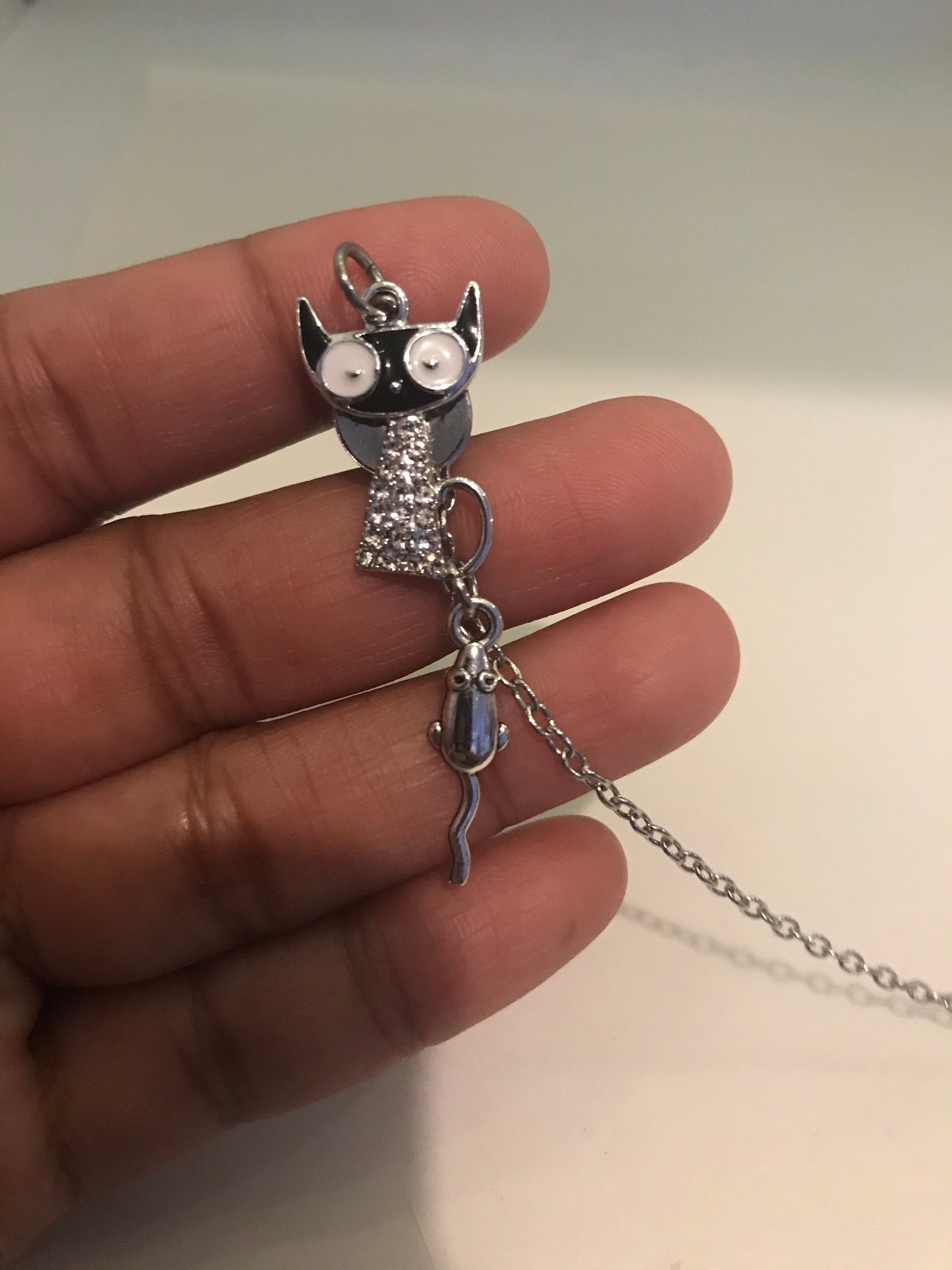 Coralinee Style Collar Pins the Cat Jumping Mice - Etsy