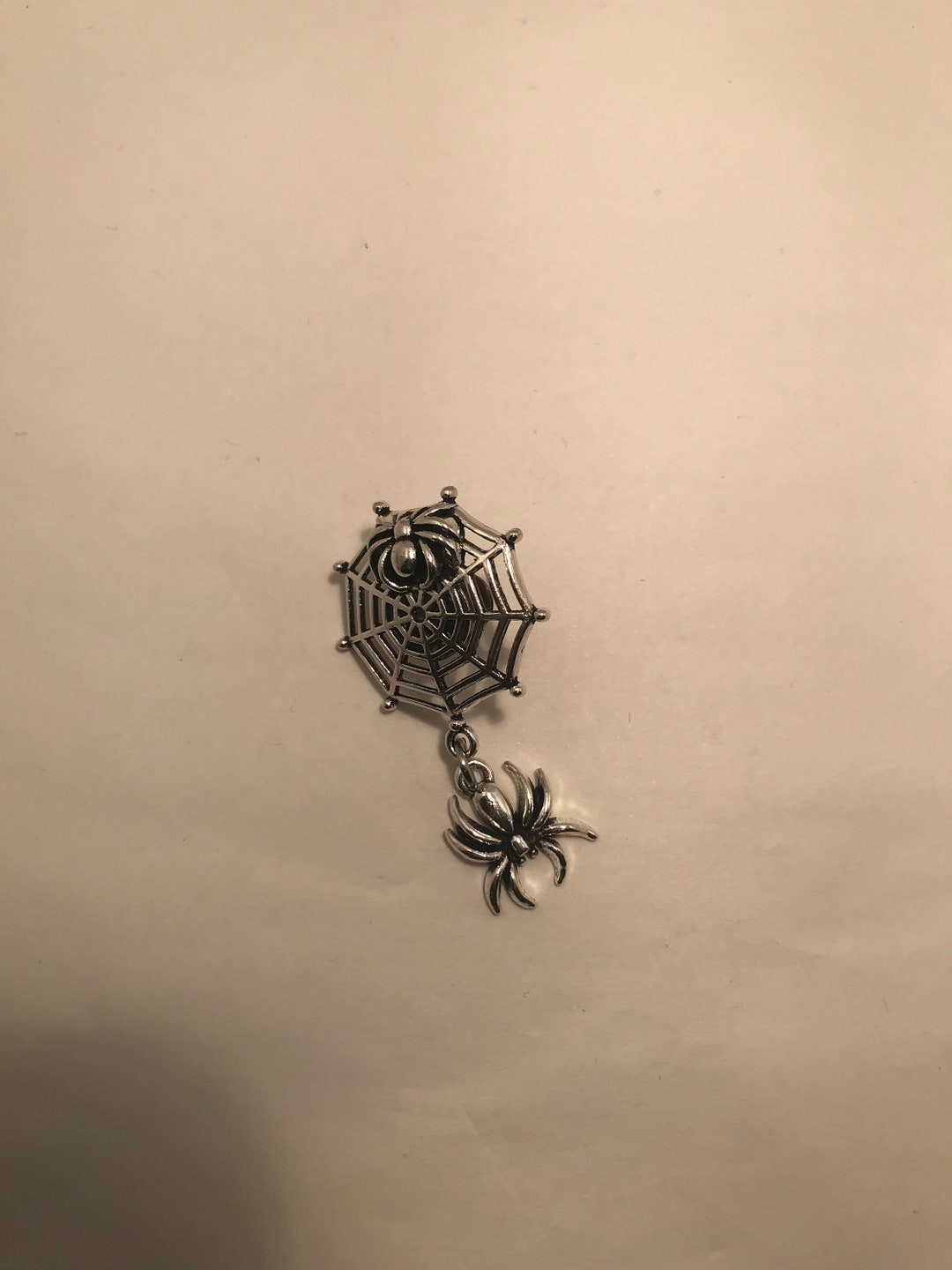 Spider Web Brooch - Etsy