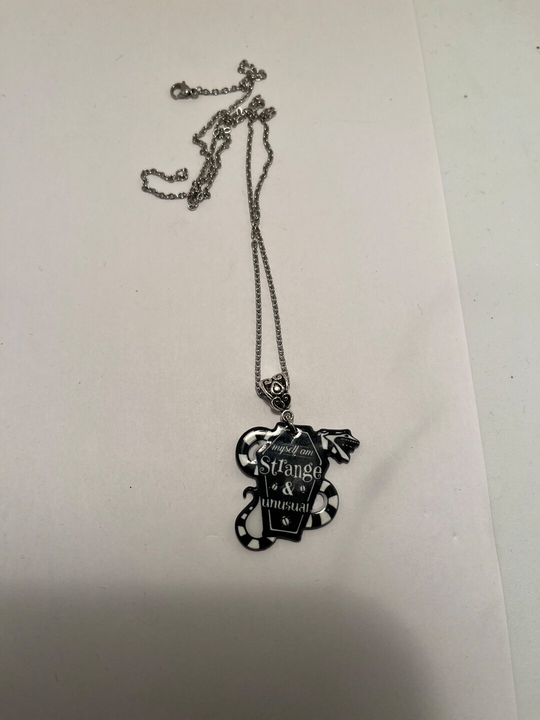 Strange and Unusual Pendant and Chain, Lydia Necklace - Etsy