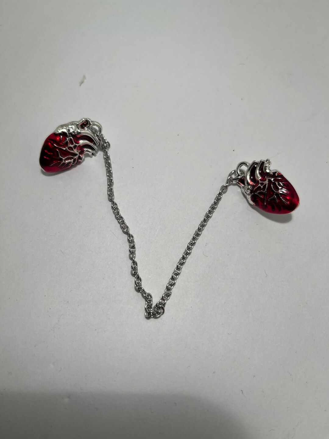 Anatomical Heart Collar Pins - Etsy