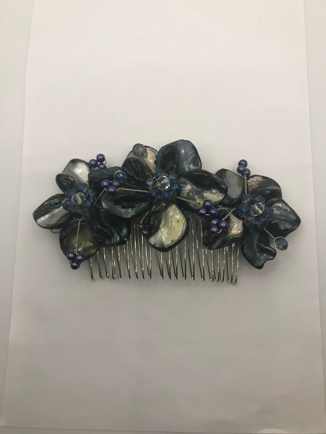 C. Bride Inspired Bridal Comb, Something Blue Gift, Tim Burton Inspired ...