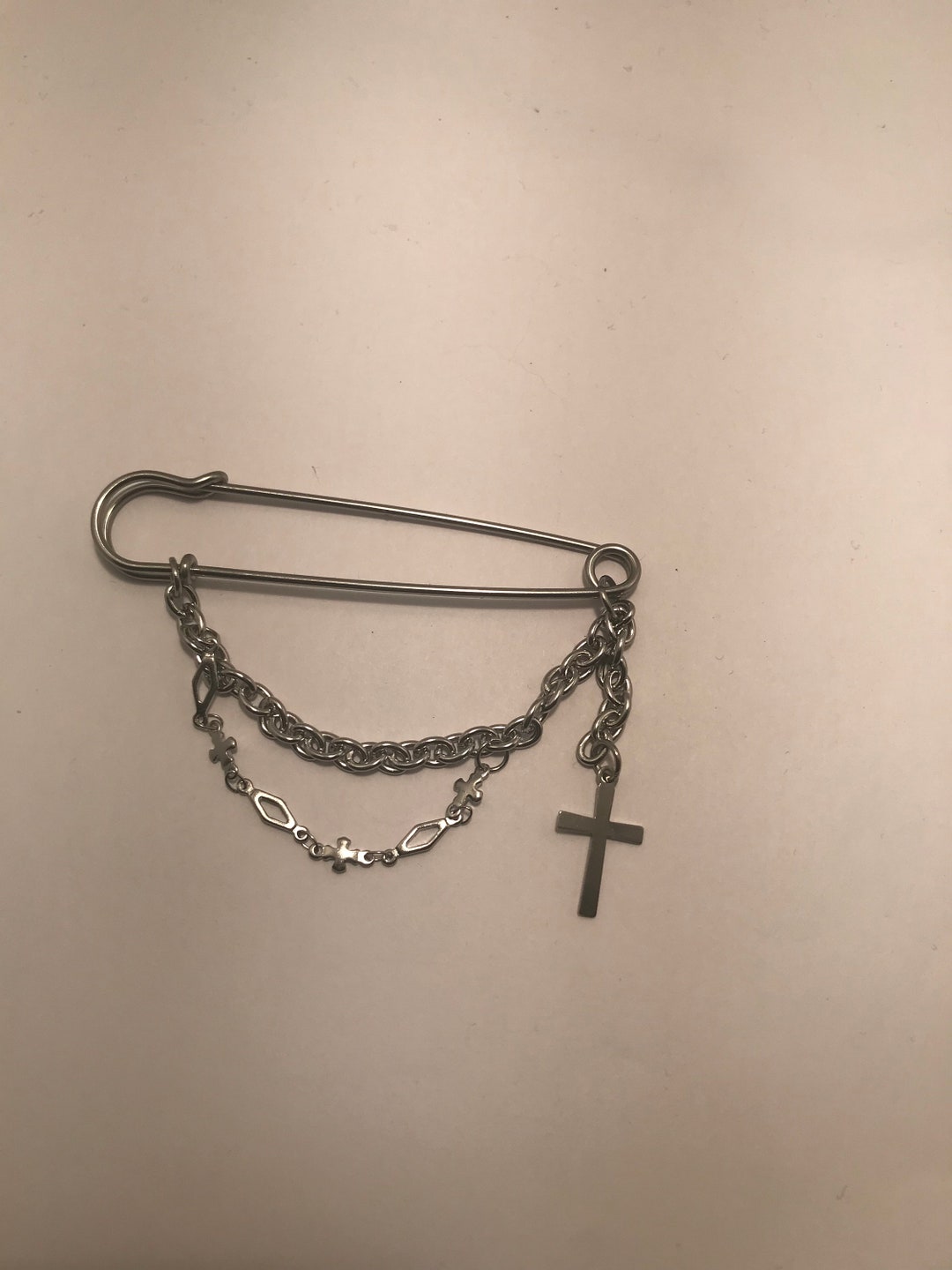 Gothic Stainless Steel Safety Pin Brooch, Kilt Pins, Unisexual - Etsy