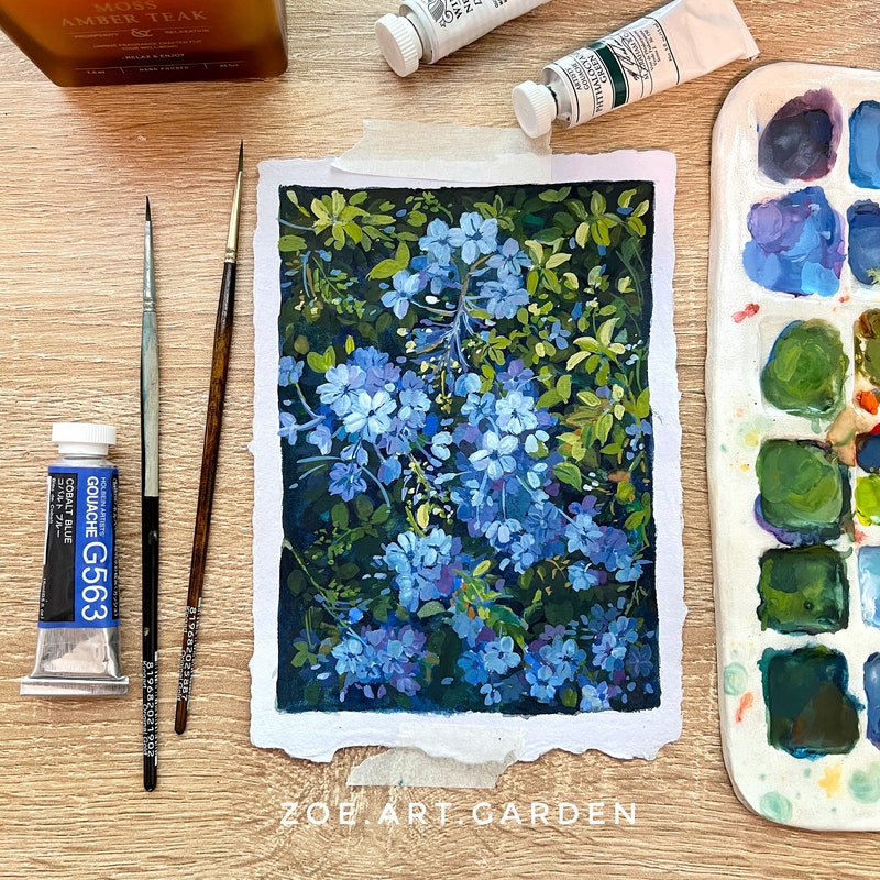 Paintings Original Gouache - Etsy