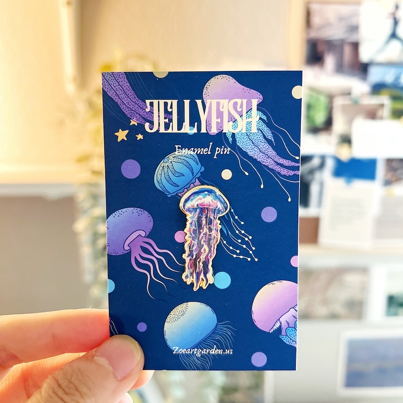 Jellyfish Pin - Etsy