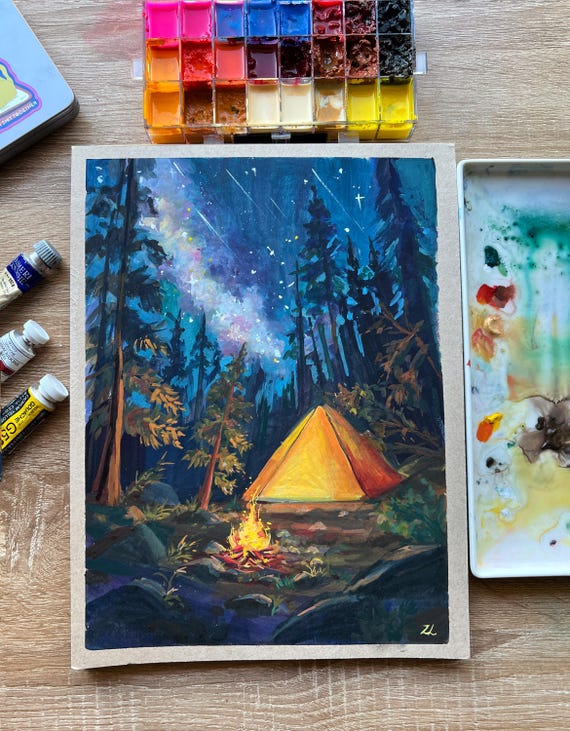 Gouache Nature Painting
